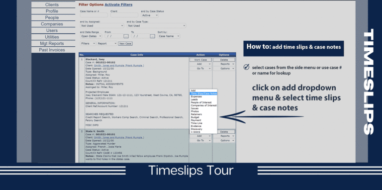 How to add new timeslips
